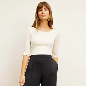 M.M.LAFLEUR Organic Ribbed Pima Cotton T-shirt