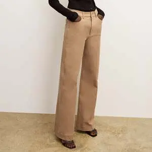 M.m.lafleur Raw Edge Hem Bottoms For Women