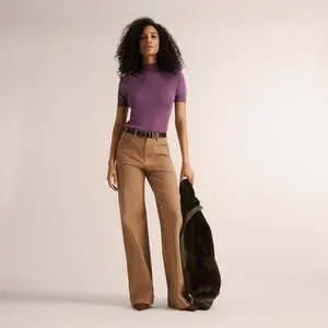 M.M.LAFLEUR Milo Wide-leg Jeans - Saddle