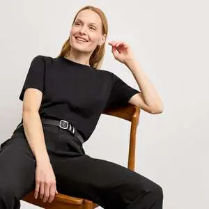 M.M.LAFLEUR Organic Pima Cotton T-shirt - Black