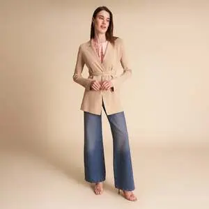 M.M.LAFLEUR Merritt Wrap Jardigan - Latte