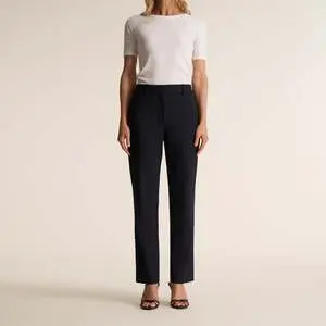 M.M.LAFLEUR Smith Straight Leg Trousers - Dark Navy