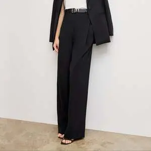 M.M.LAFLEUR Rina Sculptural Wide-leg Trousers