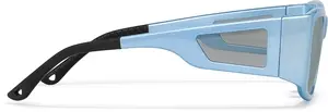 Zenni Sporty Rectangle Full Rim Eyeglasses With Security Strap - Blue
