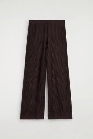 Cos Ribbed Open-knit Wide-leg Pants