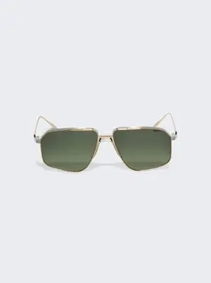JACQUES MARIE MAGE Jagger Aviator Sunglasses - Green