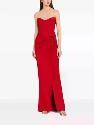 GEMY MAALOUF Strapless Draped Sweetheart Neck Dress