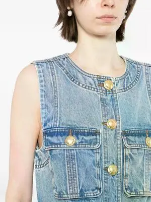 Aje Goldie Denim Dress