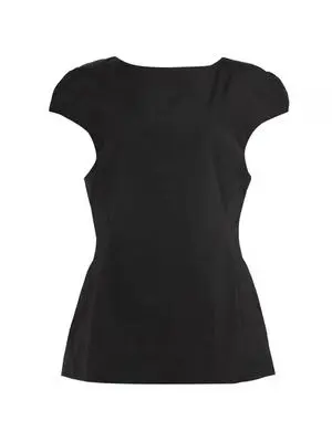 AMOMENTO Taffeta Cap-sleeve Mini Dress