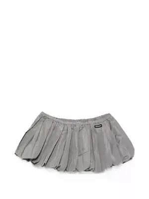 Miu Miu Pleated Puff-ball Mini Skirt