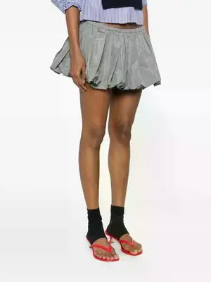Miu Miu Pleated Puff-ball Mini Skirt