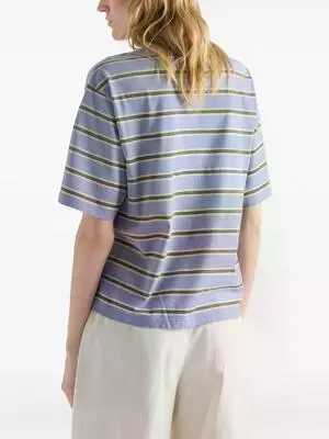 Prada Striped Cotton Jersey T-shirt
