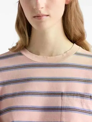 Prada Long-sleeved Striped Cotton Jersey T-shirt