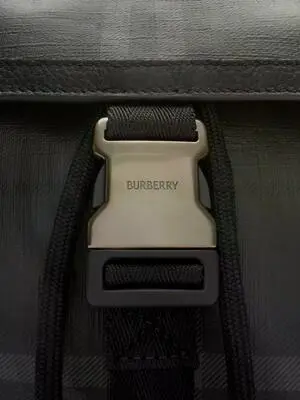 Burberry City Check Clip Backpack