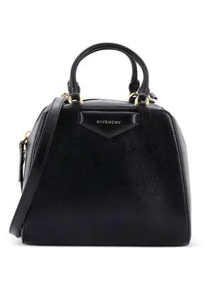 Givenchy Antigona Cube Mini Leather Crossbody Bag - Black