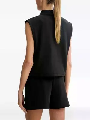 Guess Sleeveless Drawstring Hem Polo Shirt