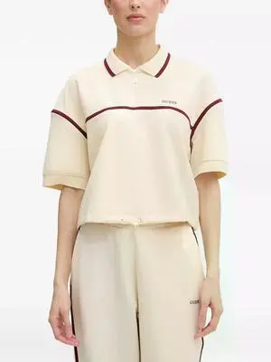 Guess Drawstring Hem Polo Top