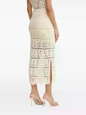 Guess Scalloped-edge Midi Skirt