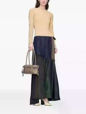 MAISON MARGIELA Patchwork Maxi Skirt - Blue
