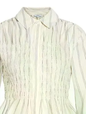 Rails Bradshaw Shirt With Shirred Panelling And Peplum Hem
