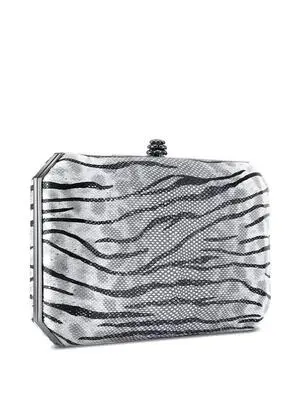 Tyler Ellis Medium Perry Clutch Bag - Silver