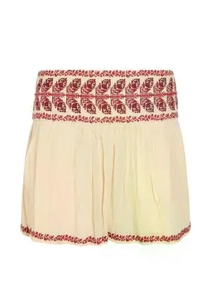 ETOILE Embroidered Pleated Mini Skirt
