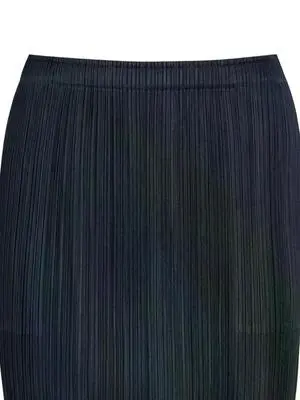 Issey Miyake Pleated Midi Skirt - Blue
