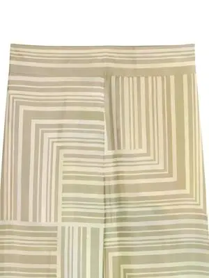 JOSEPH Dijon Geometric-print Silk Trousers