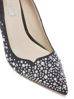 Liu Jo Denim Rhinestone-embellished Pumps