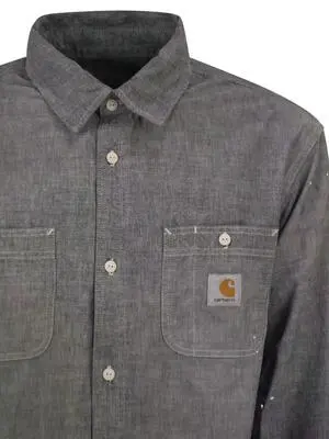 Carhartt Work In Progress Paint-splatter Chambray-look Shirt