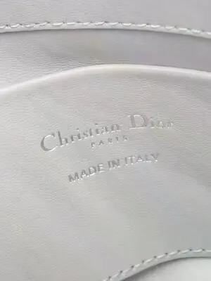 Dior Leather Tote Bag - Silver