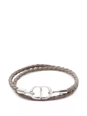 Dior Cd Icon Braided Bracelet - Silver