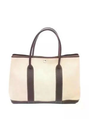 Hermès Toile H Garden Party Shoulder Bag - Neutrals