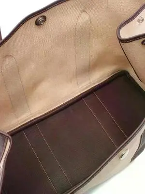 Hermès Toile H Garden Party Shoulder Bag - Neutrals