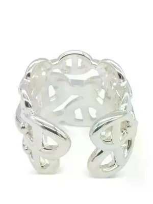 Hermès 2010s Gm Chaîne D'ancre Enchênée Ring - Silver