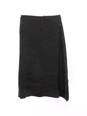 Balenciaga Bb Logo Jacquard Satin Skirt