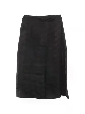 Balenciaga Bb Logo Jacquard Satin Skirt