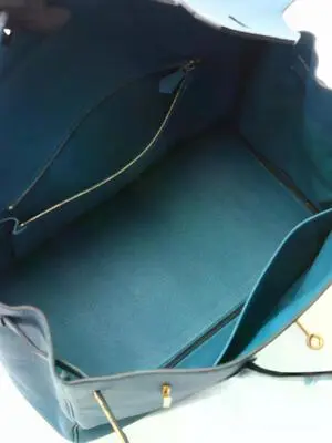 Hermès 35 Birkin Tote Bag - Blue