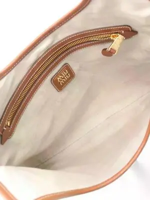 Miu Miu Logo-embroidered Tote Bag
