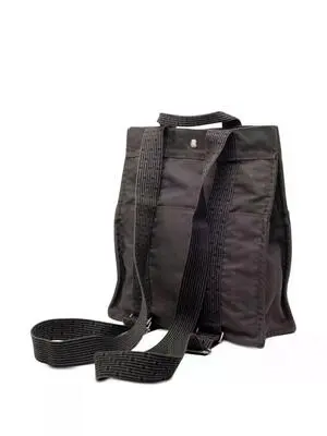 Hermès Herline Mm Canvas Backpack - Grey