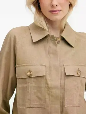 MOS MOSH Embroidered Drawstring Hem Shirt