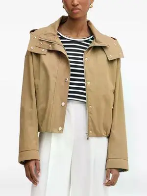 MORGAN Hooded Press-stud Jacket