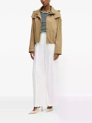 MORGAN Hooded Press-stud Jacket