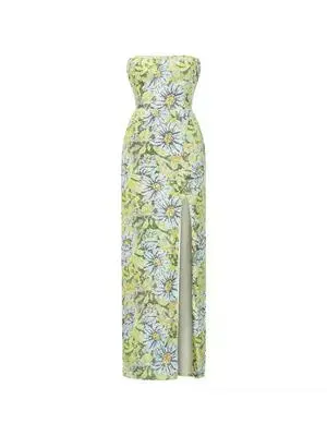 BRONX AND BRONCO Veronica Floral-beaded Maxi Dress