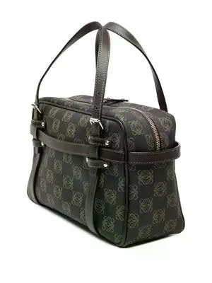 Loewe Anagram Coated Canvas Handbag - Brown