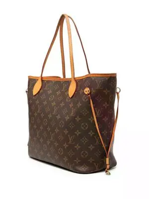 LOUIS VUITTON Monogram Neverfull Mm Tote Bag - Brown
