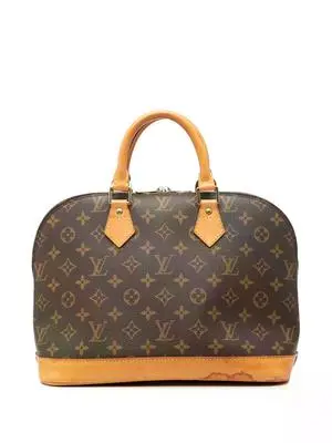 LOUIS VUITTON Monogram Alma Pm Handbag - Brown