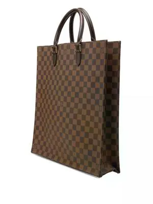 LOUIS VUITTON Damier Ebene Sac Plat Tote Bag