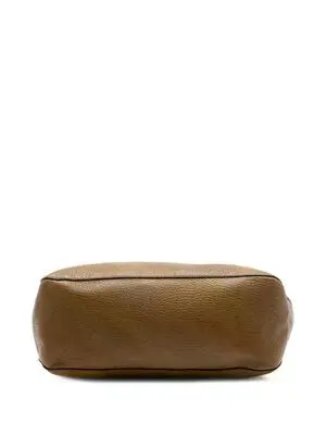 Burberry Grained Calfskin Ledbury Convertible Hobo Satchel - Brown