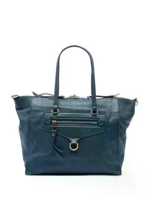 LOUIS VUITTON Monogram Empreinte Lumineuse Pm Satchel - Blue